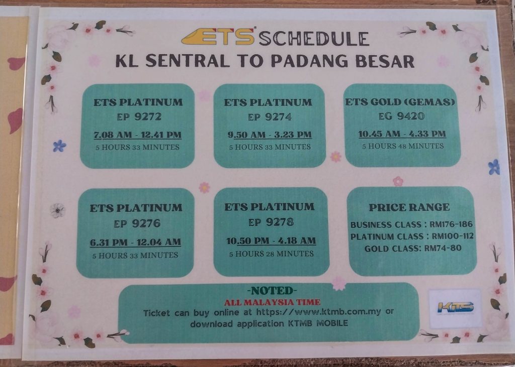 Hat Yai to Padang Besar by Train, What You Need to Know