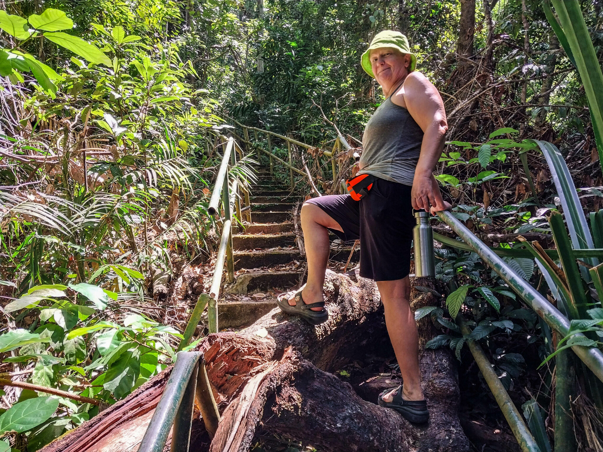 Climbing Gunung Raya's Eagle Stairs - The Island Drum