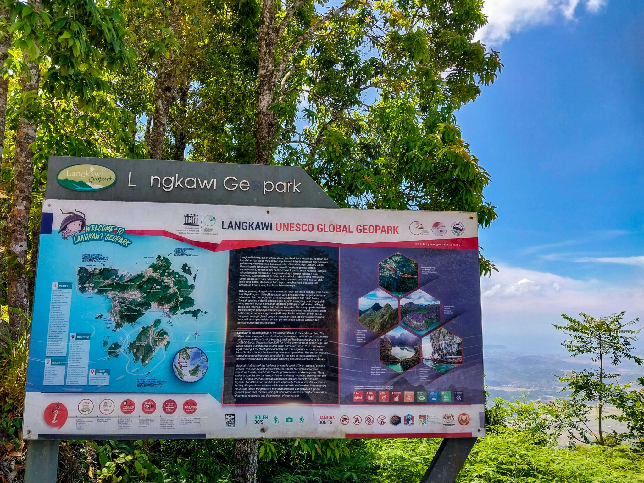 Climbing Gunung Raya's Eagle Stairs 2024 - The Island Drum